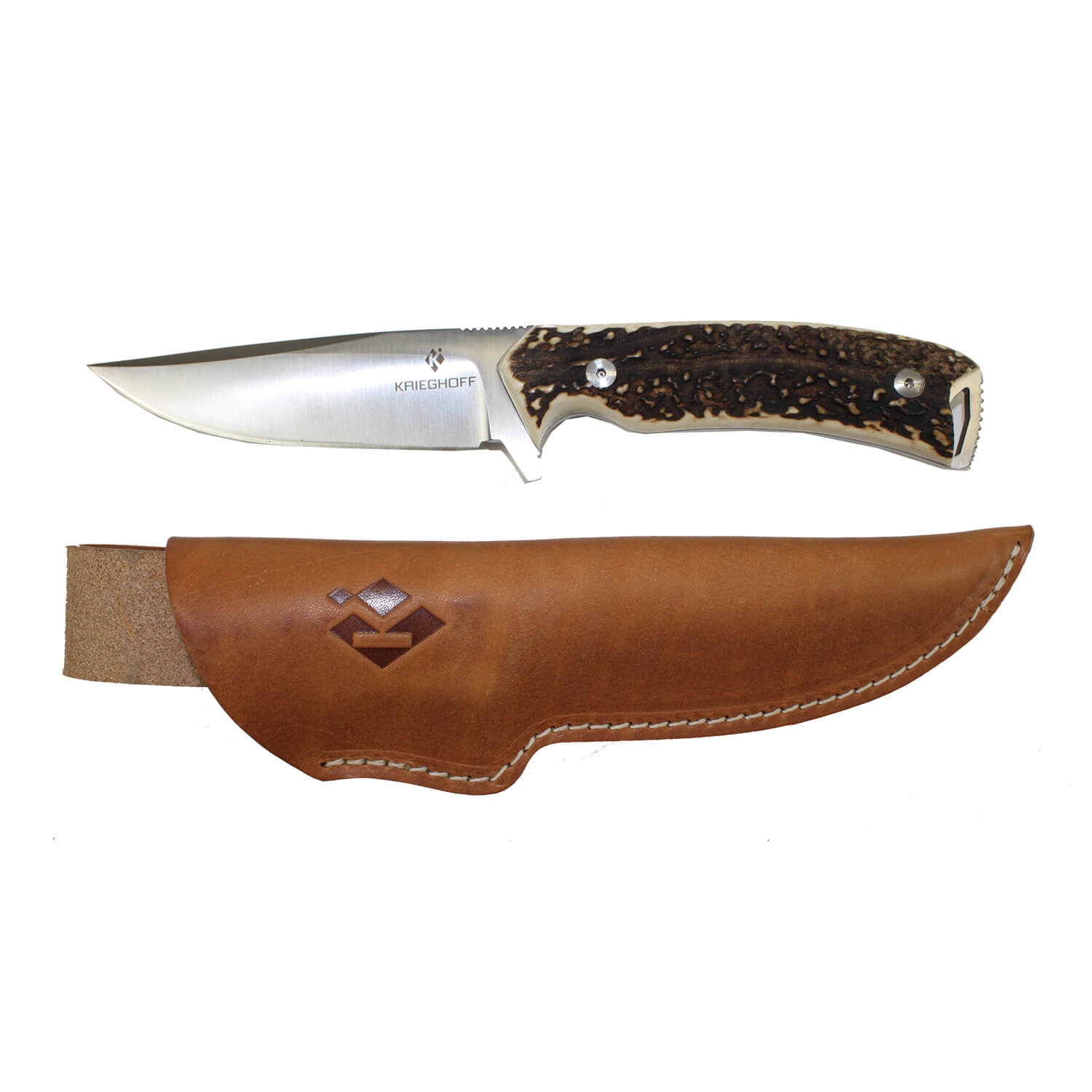 Krieghoff “Habicht" Hunting Knife by Otter, Buckhorn Handle | Krieghoff